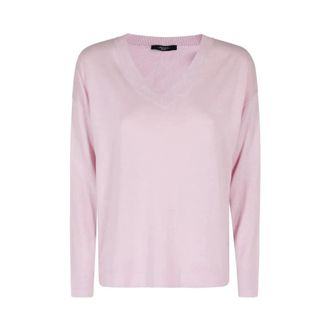 Max Mara Femme, Pulls, Rose, Taille: 38 FR V-neck Tricots