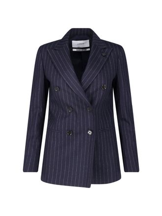 Lardini Double-Breasted Wool Blazer