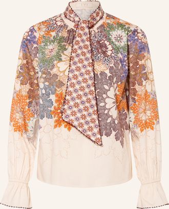 IVI Collection Ivi Collection Blusenshirt Mit Abnehmbarer Schluppe weiss