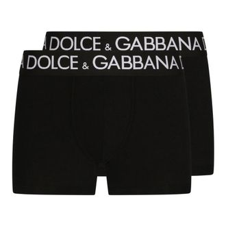 Dolce & Gabbana Regular Boxer 2er-Pack - - Underwear - Herren - Schwarzk - L
