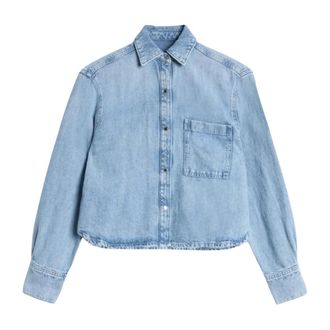 7 For All Mankind Damen, Blusen & Hemden, Blau, LGr&ouml;&szlig;e