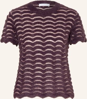 Rich & Royal Strickshirt Mit Pailletten lila