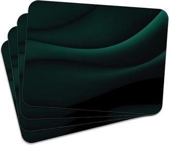 MG Design Mg Design Lot de 4 Sets de Table en liège - Dark Waves - 30 × 40 cm - résistants à la Chaleur, faciles à Nettoyer