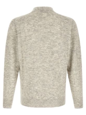 Brunello Cucinelli Mens Gray Alpaca Leather Cardigan Clothing