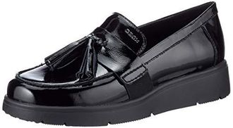 Geox Femme D Arlara A Mocassins, Black, 38.5 EU