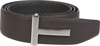 Tom Ford G&uuml;rtel - T Buckle Belt Brown - Gr. 100 - in Braun - f&uuml;r Damen