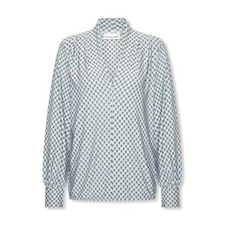 Hart by Helena Hart 7674Mil Top Jozzy Print Milly Ice - - Blouses & Shirts - Damen - Blau - M