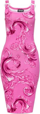Versace Jeans Couture Femme, Robes, Rose, Taille: 38 FR Fitted Strappy Dress