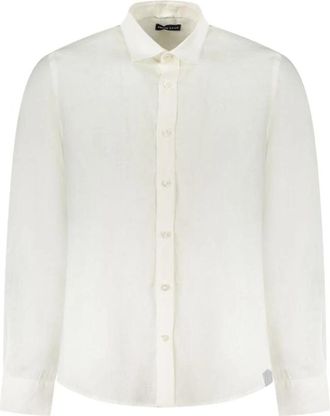 North Sails Wei&szlig;es Leinenhemd mit italienischem Kragen - - Shirts - Herren - Wei&szlig; - S