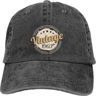 Generic Casquette de baseball 1963 multicolore chapeau &agrave; visi&egrave;re pour femme casquette vintage personnalis&eacute;e visi&egrave;re protection chapeaux cadeau