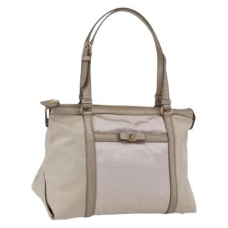 Ferragamo Pre-owned Nylon Handtasche - - Pre-owned - Damen - Beige - ONE SIZE