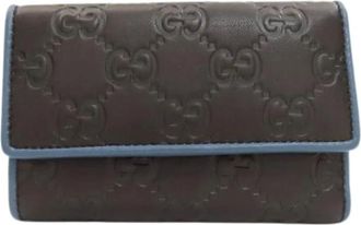 Gucci Portefeuille Bi-fold Vintage Pre-owned - Femme - Pre-owned - Brun - Taille: ONE Size