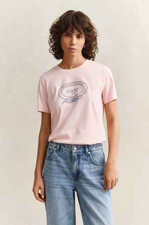 GANT Damen Graphic T-Shirt (XXL) APRICOT Rosa