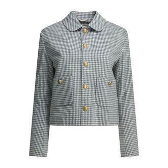 Circolo 1901 Femme, Vestes, Bleu, Taille: 38 FR Veste Courte &agrave; Carreaux Vichy