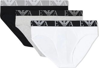 Emporio Armani Homme, Sous-v&ecirc;tements, Multicolore, Taille: M Slip en coton stretch (lot de 3)