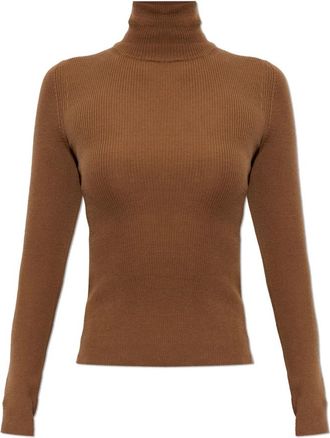 Max Mara Wollpullover mit Rollkragen Cavallo - - Knitwear - Damen - Braun - L