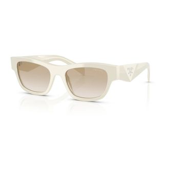 Prada Wei&szlig;/Braun Schattierte Sonnenbrille - - Accessories - Damen - Wei&szlig; - 54 MM