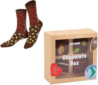Eat My Socks Chaussettes originales et amusantes - Design Candy Box - Chaussettes de longueur moyenne - Confort et durabilit&eacute; - Id&eacute;al pour les hommes et les femmes