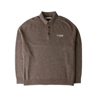 Acne Studios Wollstrick-Polo - - Knitwear - Herren - Braun - L