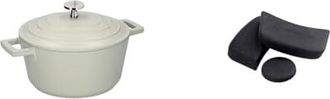 MasterClass MasterClass 2.5L Mintgrüne Kasserolle mit MasterClass hitzebeständigen Silikongriffen und Deckelgriff (3tlg.)