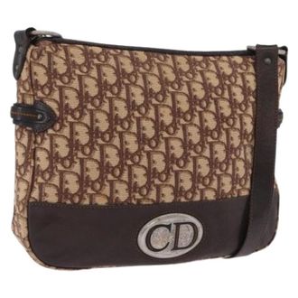 Dior Pre-owned Toile sacs-dior - Femme - Pre-owned - Brun - Taille: ONE Size