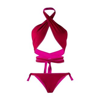 Reina Olga Showhorse Cross-front Bikini - - Swimwear - Damen - Rot - L