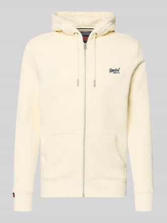 Superdry Regular Fit Sweatjacke mit Logo-Stitching