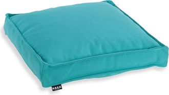 H.O.C.K. Classic Uni Outdoor Sitzkissen Stuhlkissen für drinnen und draußen aus 100% Polyacryl(dralon (40x40x5cm, türkis)