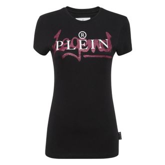 Philipp Plein T-Shirt Slim Fit - - Tops - Damen - Schwarzk - S
