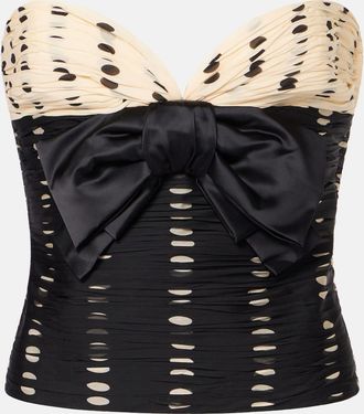 Valentino Top bustier Plusdepois en soie