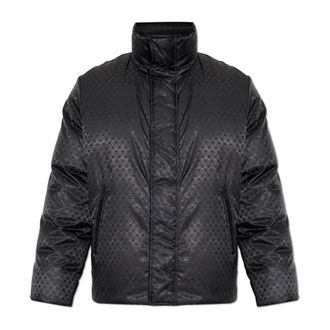 Alexander McQueen Steppjacke mit Logo - - Jackets - Herren - Schwarzk - L