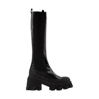 Ganni Cleated High Chelsea Boot - - Shoes - Damen - Schwarzk - 36 EU