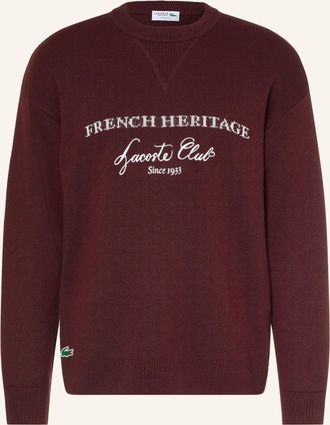 Lacoste Pullover rot