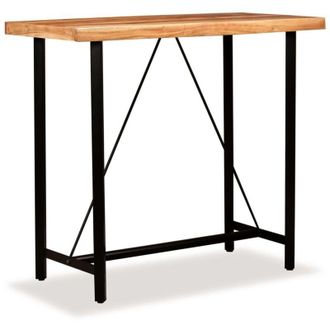 vidaXL Table de bar Bois massif dacacia 120x60x107 cm vidaXL