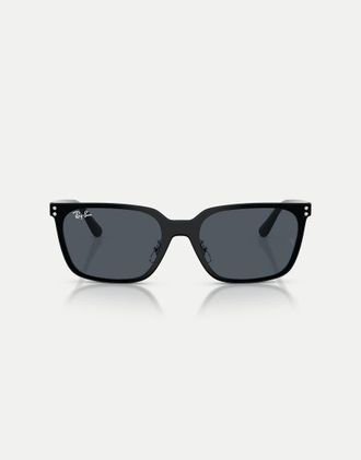 Ray-Ban Rb3784 - Lunettes de soleil carr&eacute;es avec verres gris - Argent&eacute;