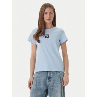 Guess T-Shirt W6GI45 K8HM0 Himmelblau Regular Fit