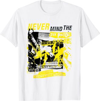 Sex Pistols Offizielle Classic Japan Tour Gelb T-Shirt