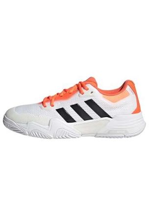 adidas Adidas Homme Solematch Control 2 Tennis Shoes, FTWR White/Core Black/Lucid Orange, 44 2/3 EU