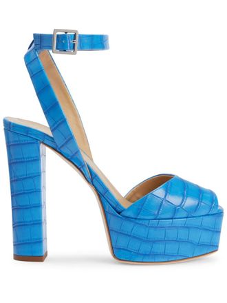 Giuseppe Zanotti sandales Betty à plateforme 120 mm - Bleu