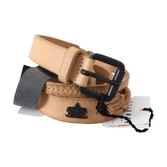 Ermanno Scervino Ceinture en cuir tress&eacute; - Femme - Accessoires - Brun - Taille: 85 CM