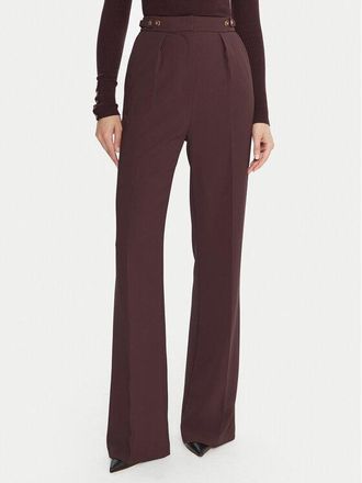 Elisabetta Franchi Stoffhose PA-099-56E2-V390 Dunkelrot Regular Fit