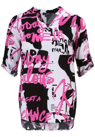 Doris Streich Klassische Bluse mit Allover-Muster