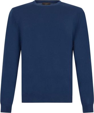 Slowear Flexwool Rundhals-Pullover - - Knitwear - Herren - Blau - M