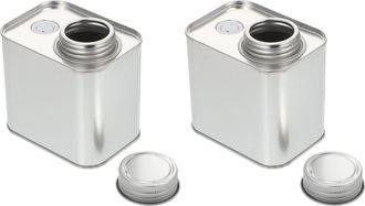 Hemoton Kaffeedose Luftdicht Edelstahl Aromadose Vorratsdose Aromadicht Vakuum Dose Vorratsdose Kaffeebox 2 Stücke Kaffeebehälter Kaffeebohnen Pulver Tee Nüss