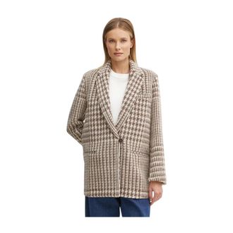 Forte_Forte Blazer Pied-de-poule - Femme - Vestes - Brun - Taille: 38 FR