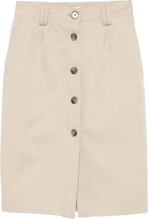 Anine Bing jupe à taille haute - Tons neutres