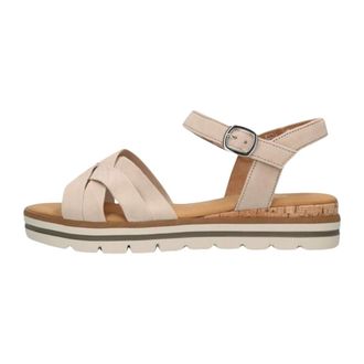 Gabor Beige Wildleder Sandalen - Stilvoller Komfort - - Shoes - Damen - Beige - 41 EU