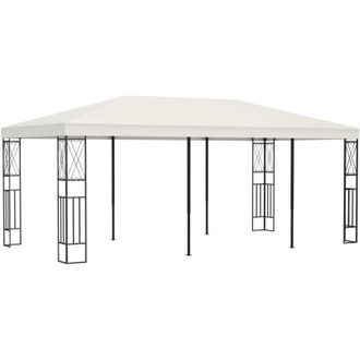 vidaXL Belv&eacute;d&egrave;re 3x6 m Cr&egrave;me Tissu vidaXL