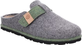 Rohde Damen Pantoffel Filz Hausschuh Klettverschluss Wechselfußbett D.Meran 6812, Größe:42 EU, Farbe:Grau