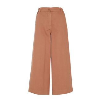 Max Mara Femme, Pantalons, Brun, Taille: 42 FR Wide Pantalons